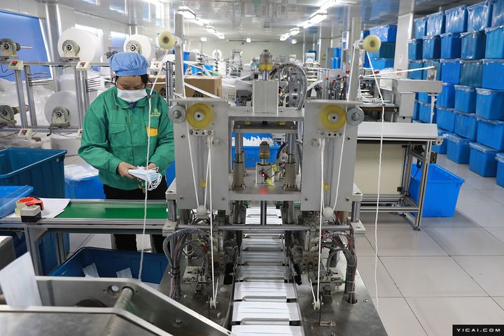 Shanghai Factory Ramps Up Face Mask Production Over Chinese New Year Break