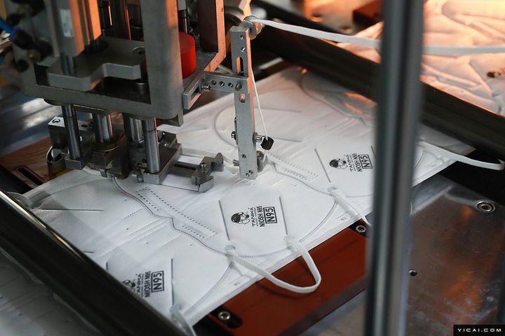 Shanghai Factory Ramps Up Face Mask Production Over Chinese New Year Break